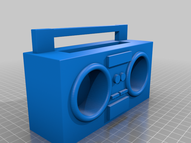 📞 Boombox Phone Speaker amp・Free STL File for ・Cults
