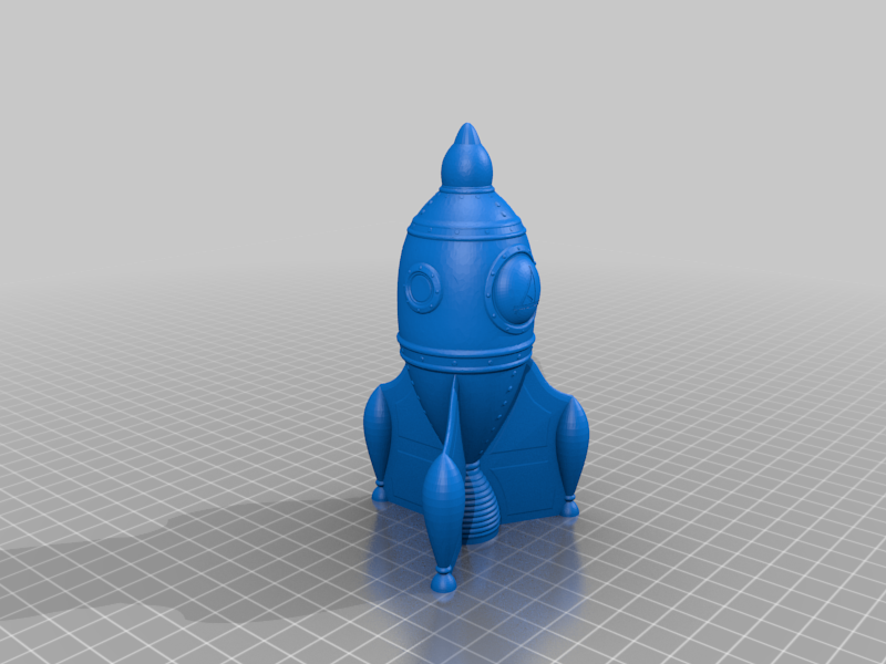🚀 Toy Rocket - Vase mode・Free 3D File for ・Cults