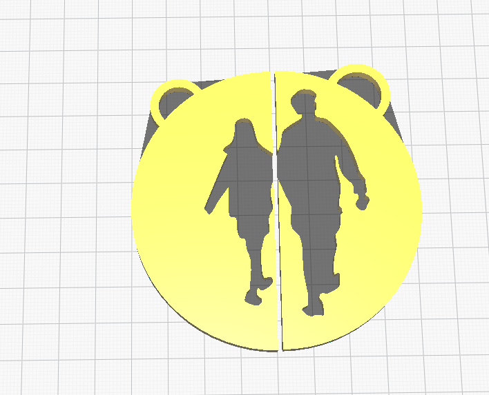 Free 3D file Couple keychain 🧑‍🤝‍🧑 ・Object to download and to 3D print ...