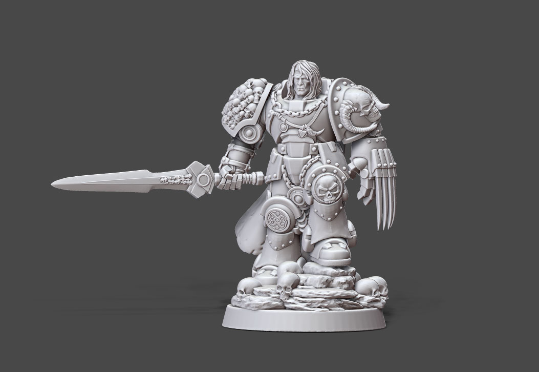 🛰 Barbarian In space - 35 mm Scale・ STL File for ・Cults