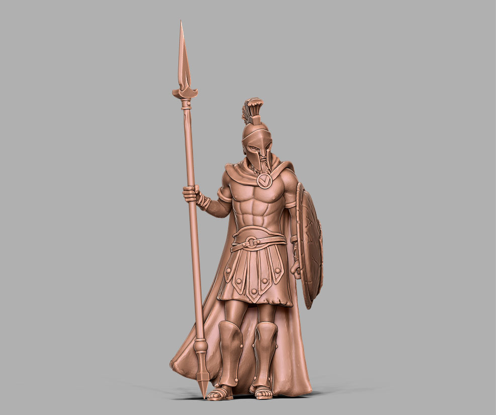 STL file Spartan - 35 mm Scale 🏛️ ・Model to download and 3D print・Cults