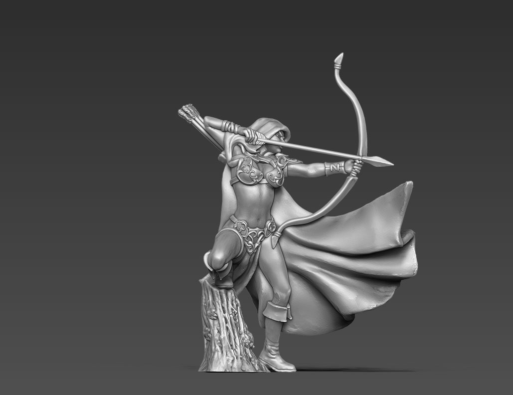 🧝 Elf - 35mm scale・ STL File for ・Cults