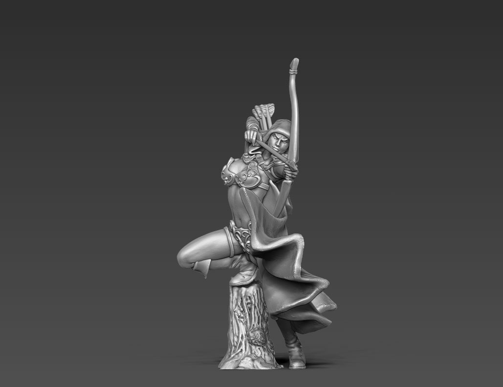 🧝 Elf - 35mm scale・ STL File for ・Cults