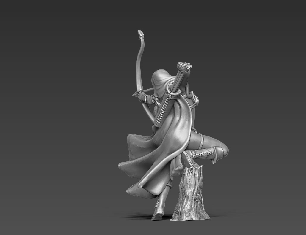 🧝 Elf - 35mm scale・ STL File for ・Cults