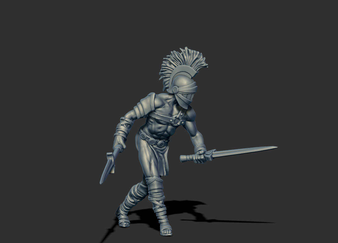STL file Gladiator - 35mm scale 🎲・3D print design to download・Cults