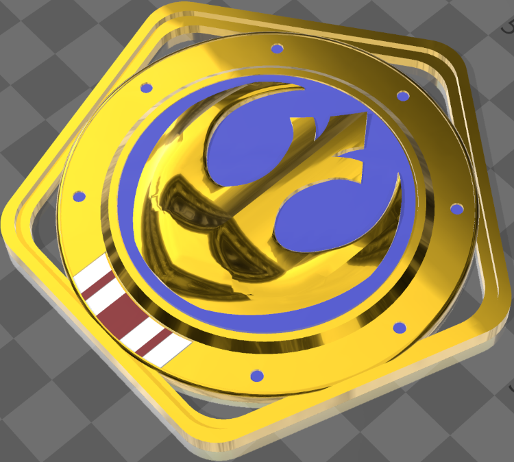 Free 3D file New Republic Badge Color Split 🆕 ・3D printable object to ...