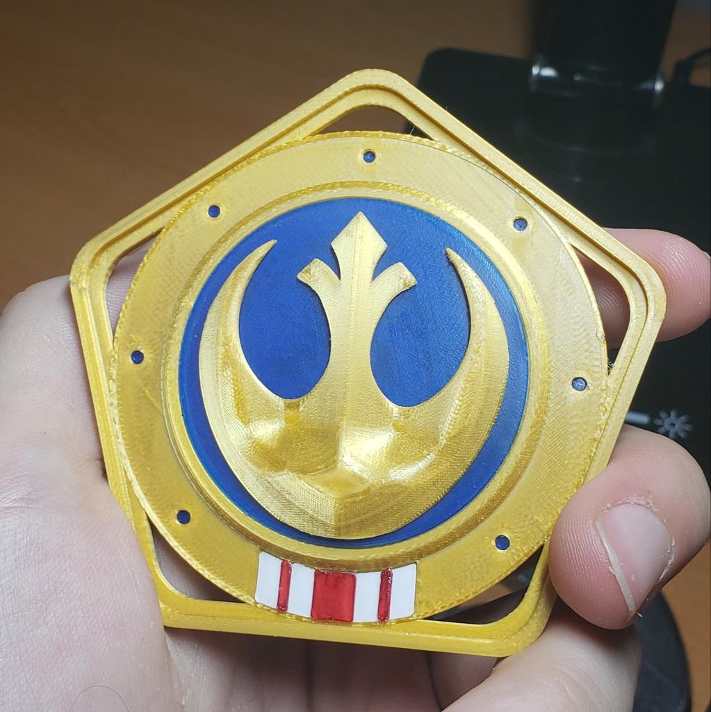 Free 3D file New Republic Badge Color Split 🆕 ・3D printable object to ...