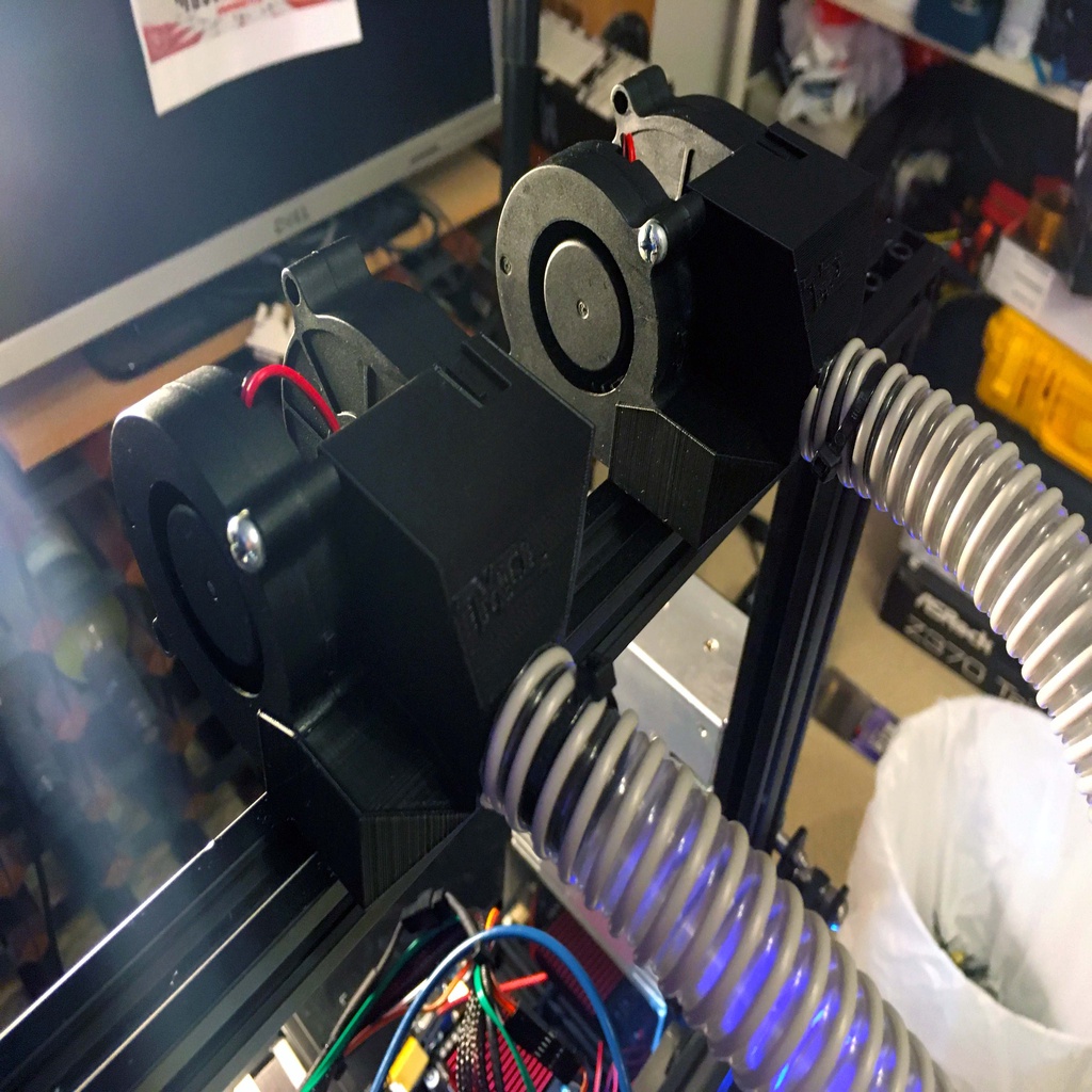 🧞‍♂️ MD CPAP - Ender 3 CPAP add-on with x4 5015・Free 3D File for ・Cults
