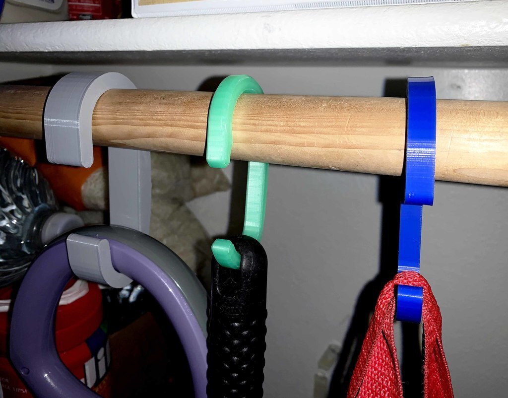 Free STL file Closet Rod Hook 🪝 ・3D print design to download・Cults