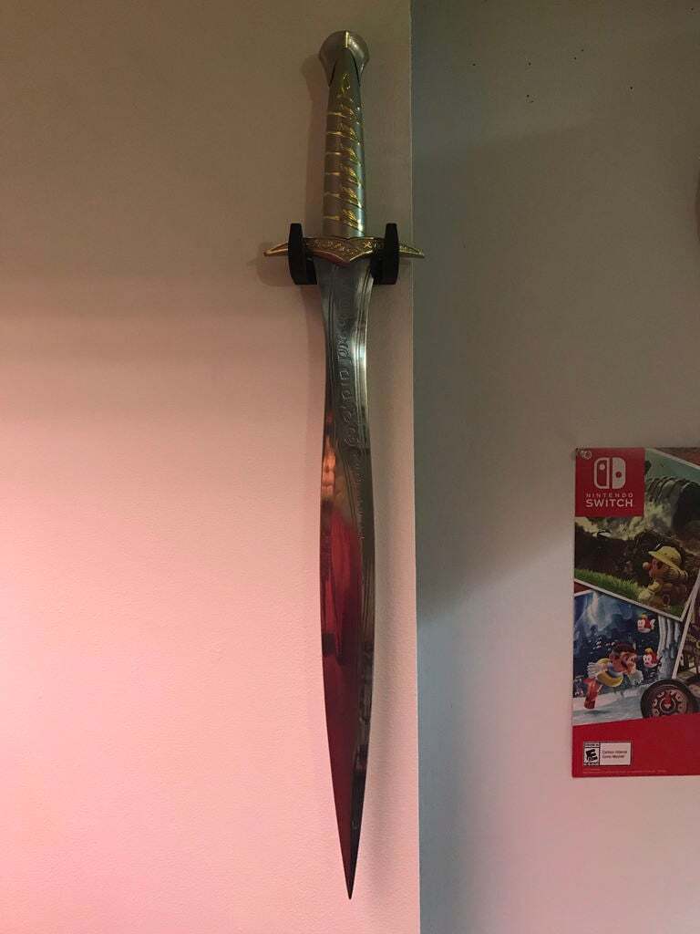 Espada simple colgante de pared / Montaje para impressão 3D・Cults