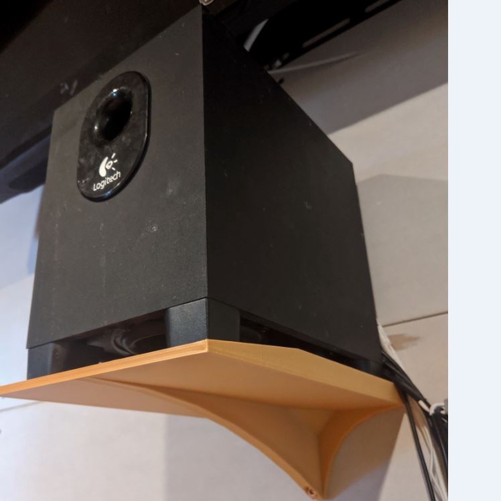 Free 3D file Logitech 2.1 speaker wall mount 🔉・3D printable object to ...