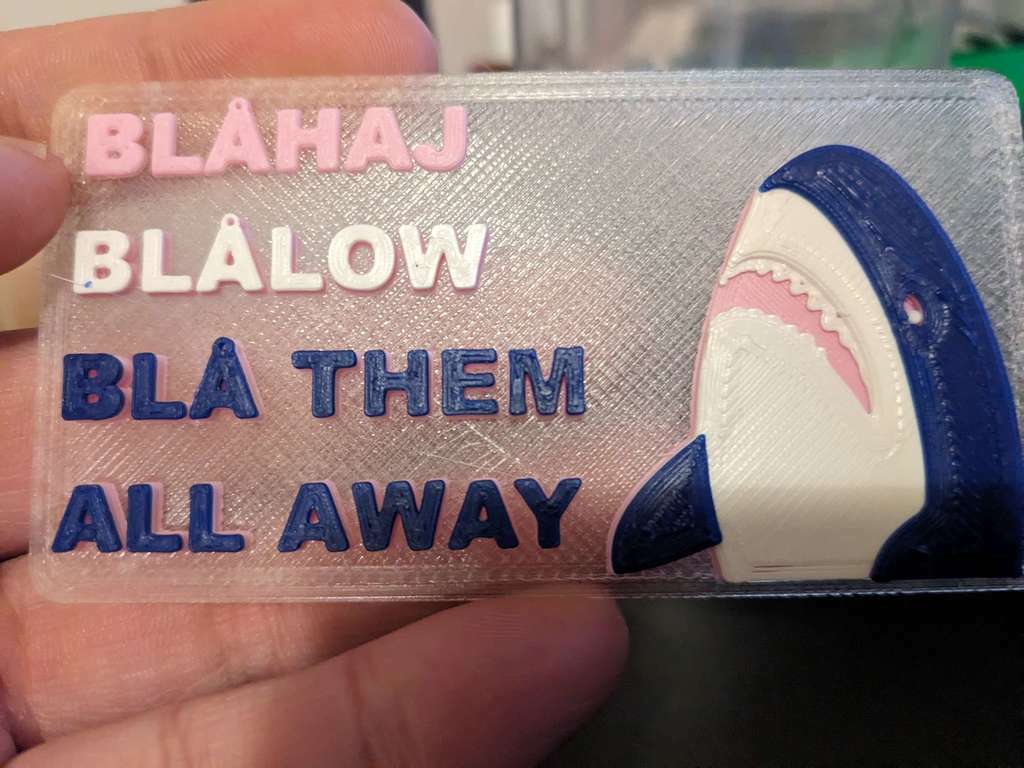 🎨 BLÅHAJ patch・Free 3D File for ・Cults