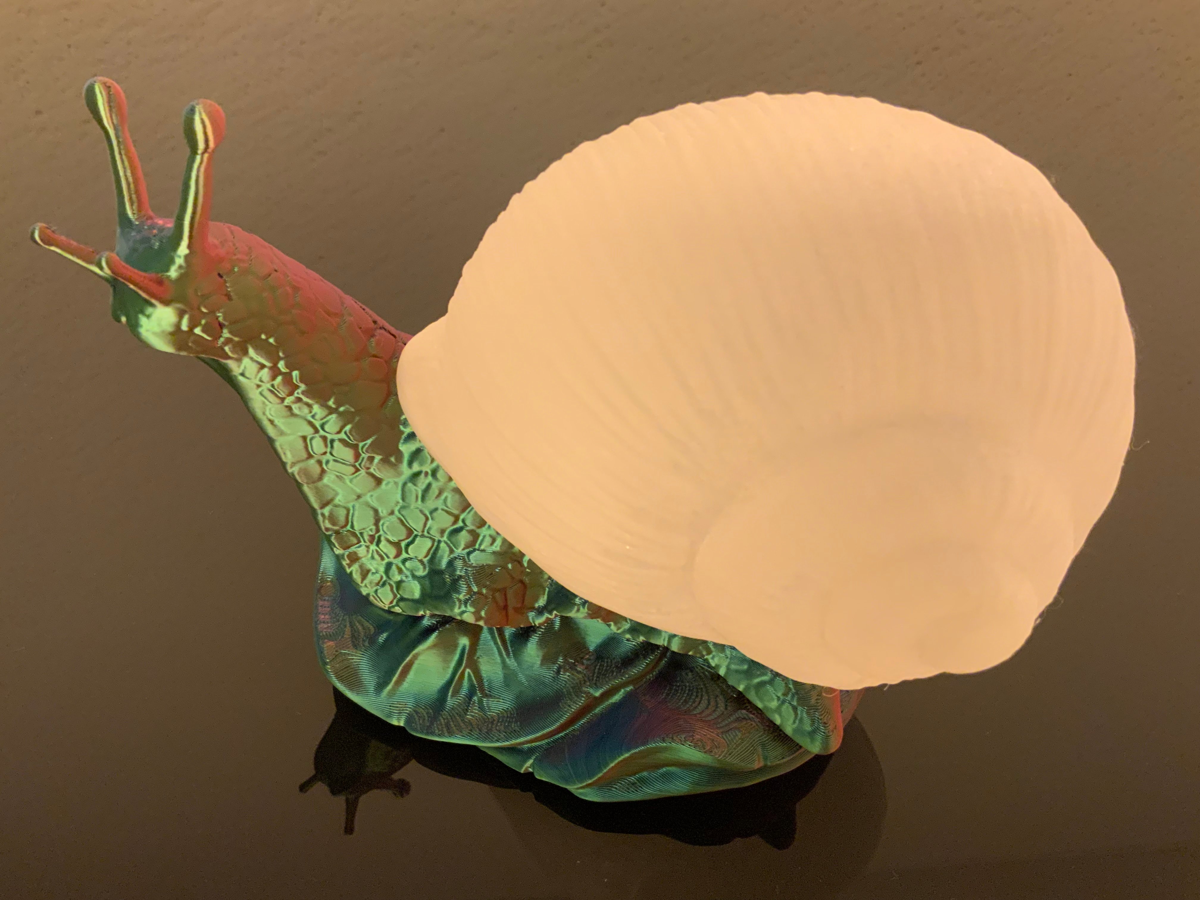 3D printed Snail lamp・Cults