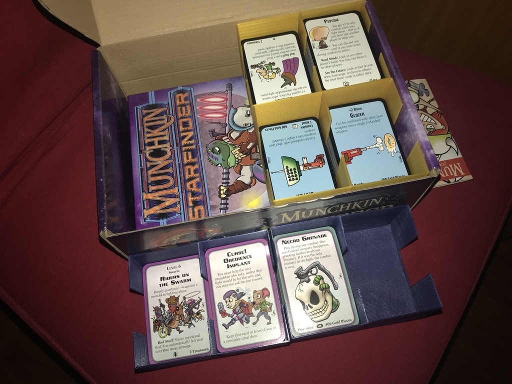 📦 Munchkin Starfinder Everything Box Card Insert・Free 3D File for ・Cults