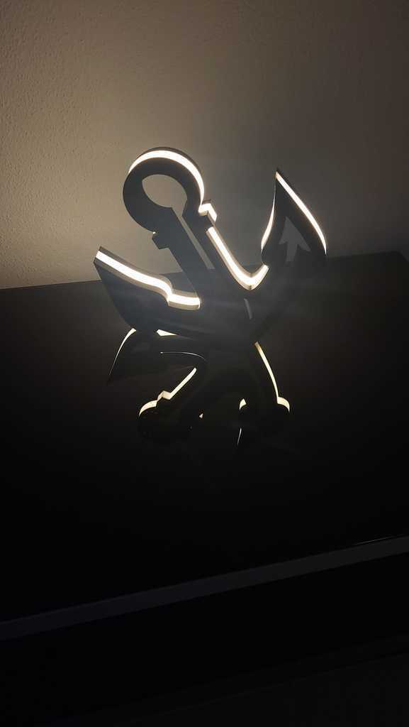 Free 3D file Anchor LED Lamp ⚓・3D printable model to download・Cults