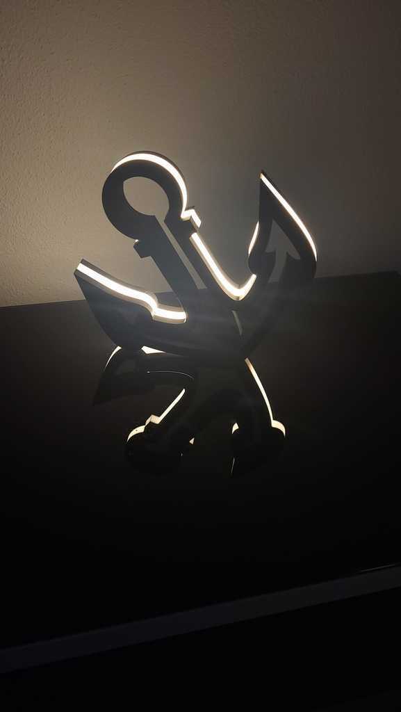 Free 3D file Anchor LED Lamp ⚓・3D printable model to download・Cults