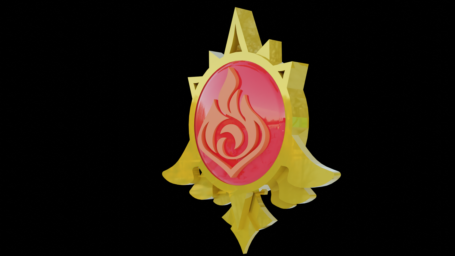 Archivo STL Vision Mondstadt - Pyro -Genshin Impact 🎲 ・Modelo para ...