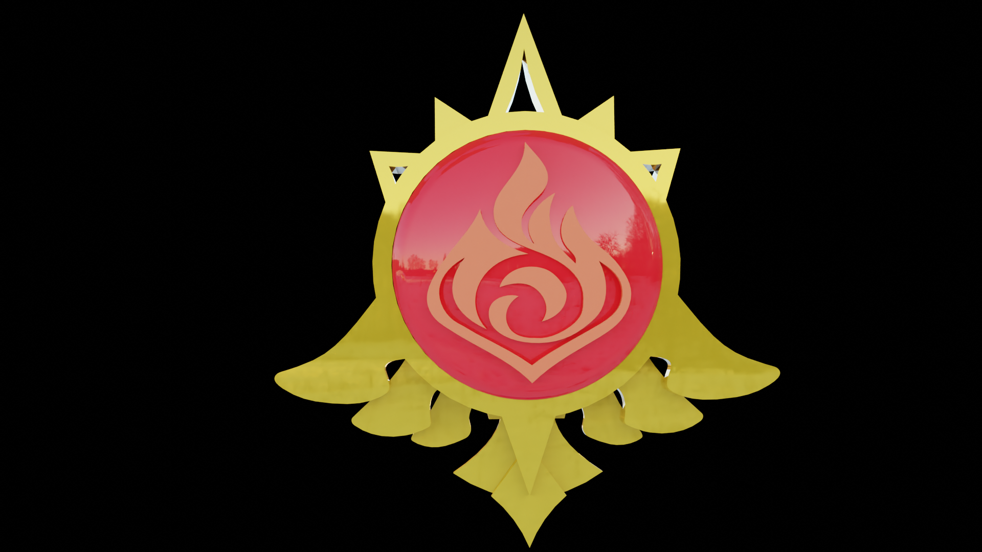 Archivo STL Vision Mondstadt - Pyro -Genshin Impact 🎲 ・Modelo para ...