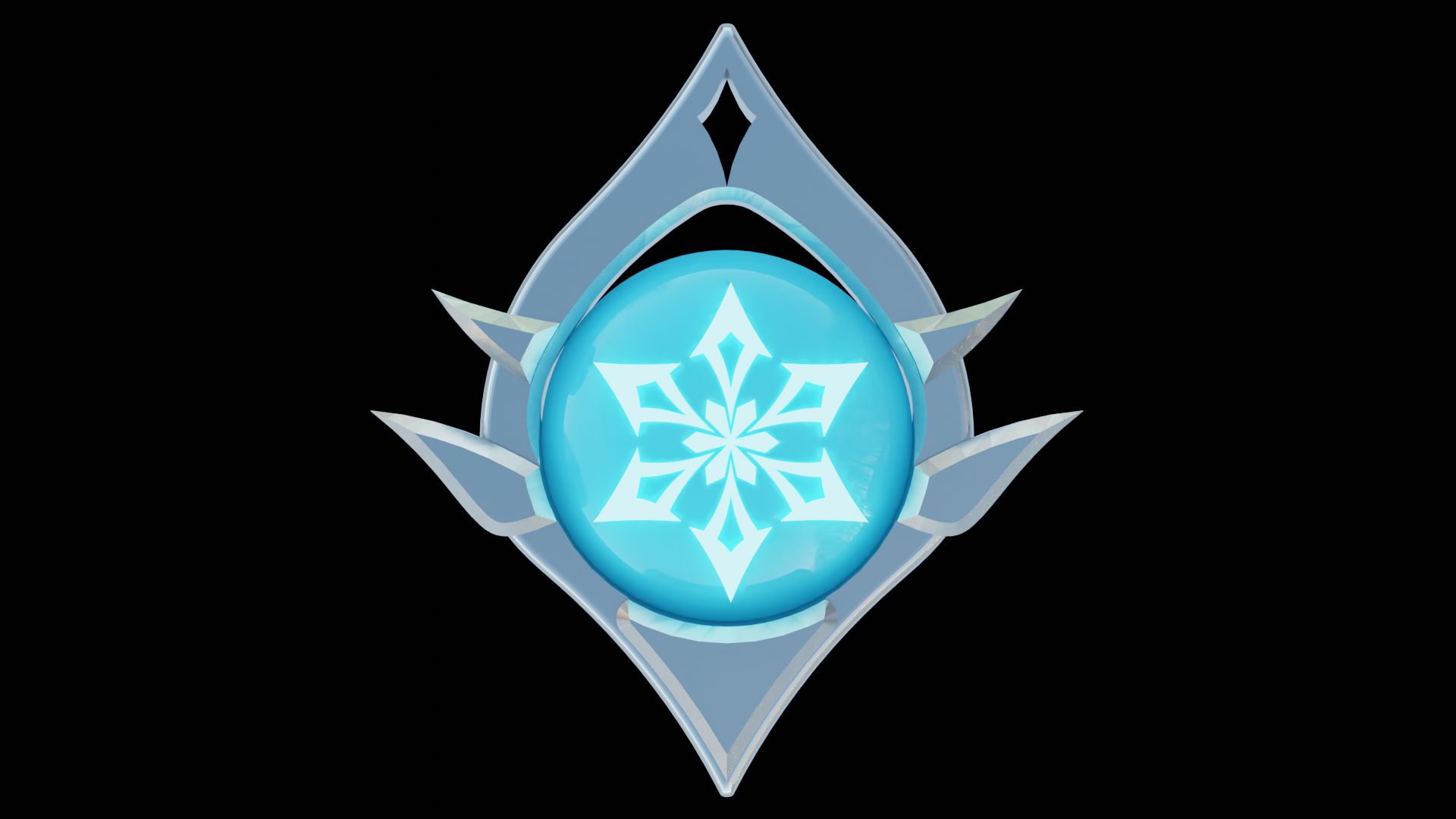 Fichier STL Vision Fatui ( Cryo ) - Genshin Impact 🎲 ・Plan imprimable ...