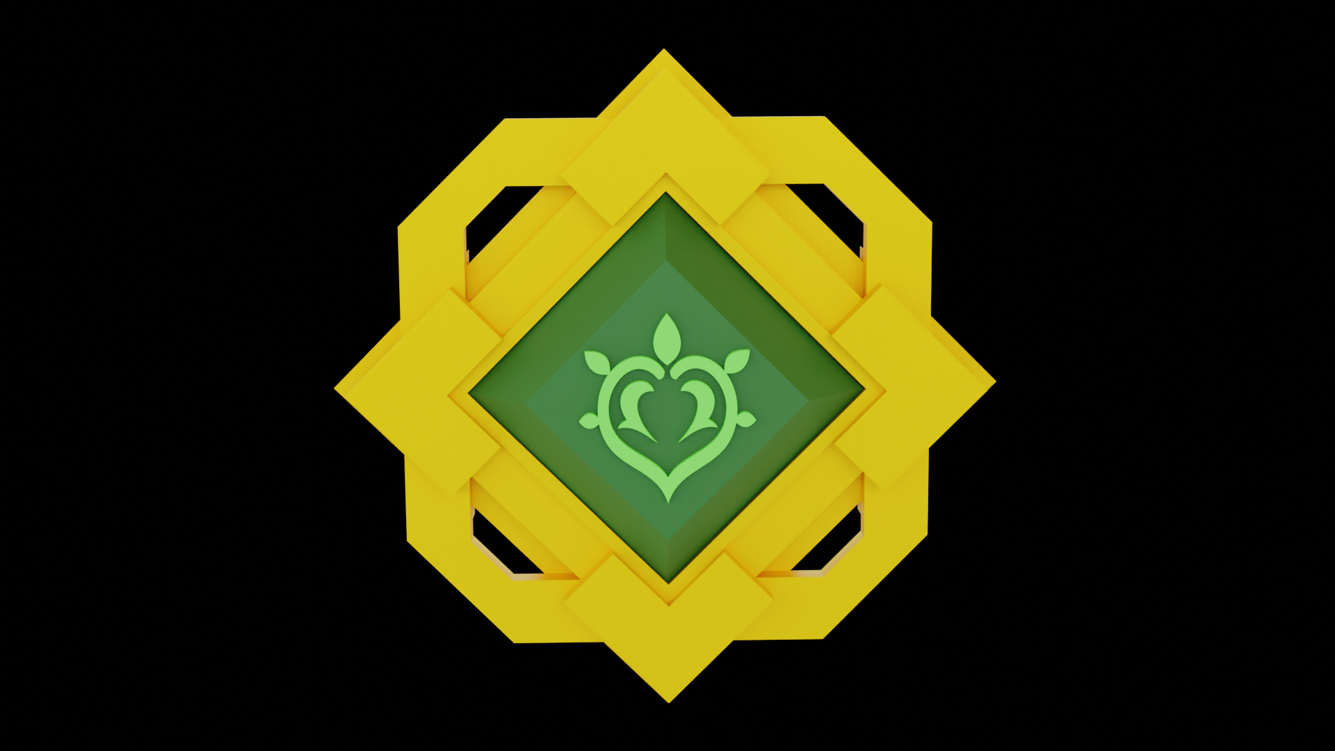 Fichier STL Vision Liyue - Dendro -Genshin Impact 🎲・Design pour ...