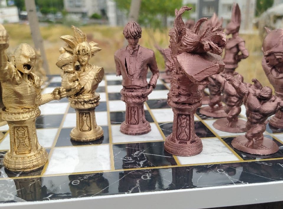 ♟️ Anime Characters Chess Set | ALL Anime Characters Chess Set・ STL ...