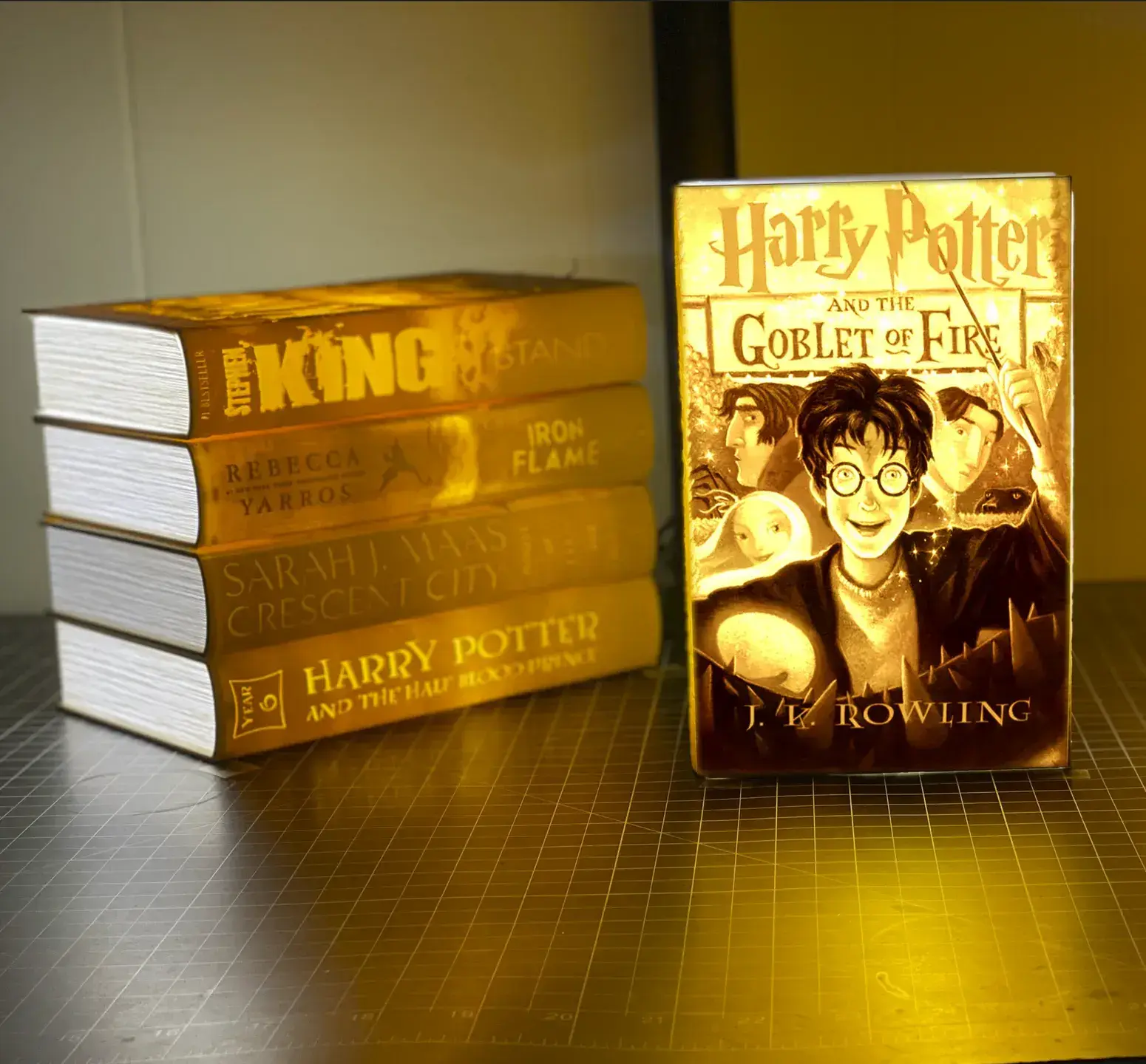 Free 3D file Lithophane Books (Harry Potter Book 4) 📚 ・3D printable ...