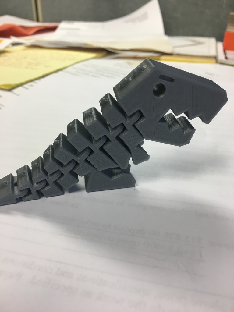 🔗 Flexi Rex with stronger links・3D Print・Cults