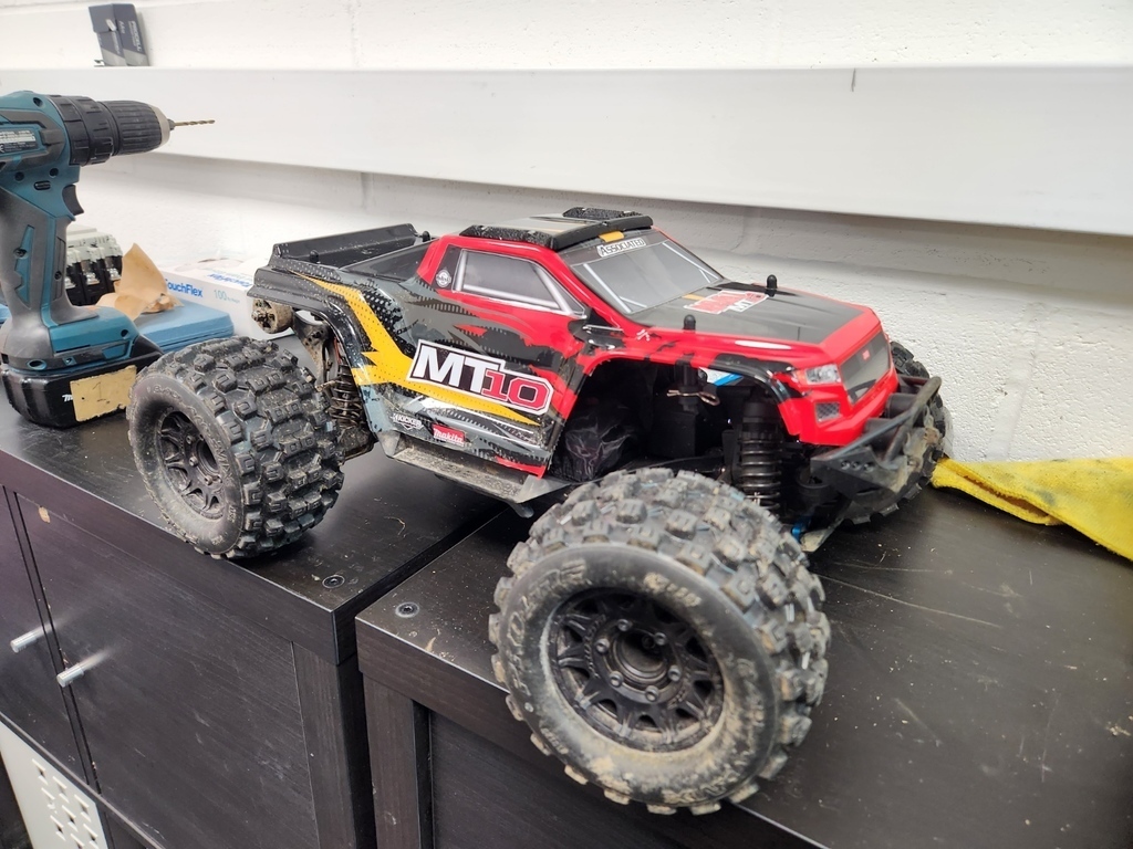 🚁 Team Associated Rival MT10 V2 / Version 2 Roof Skid Plate・ 3D File ...