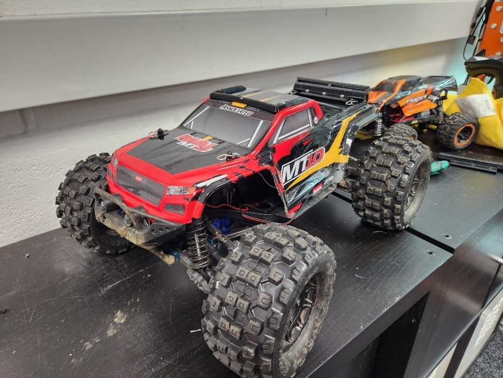 🪶 Team Associated Rival MT10 V1 / Version 1 - Wing Skid Guard・ 3D File ...