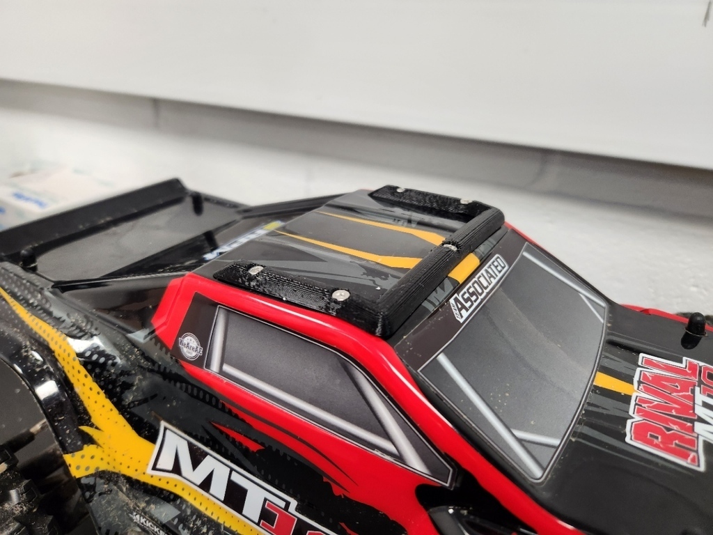 🚁 Team Associated Rival MT10 V2 / Version 2 Roof Skid Plate・ 3D File ...