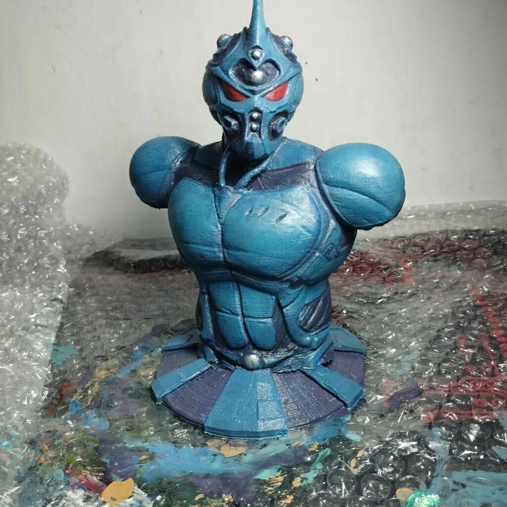Free 3D file Guyver Bust Base 👤 ・3D printable design to download・Cults