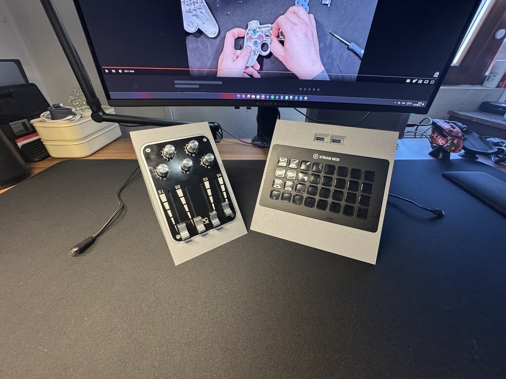 🎵 PCPanel Pro and Stream Deck XL stand・Free 3D File for ・Cults