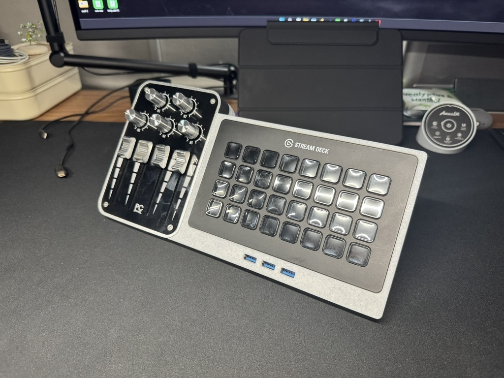 Archivo 3D gratuito PCPanel Pro and Stream Deck XL stand V2 🖥️ ・Objeto ...