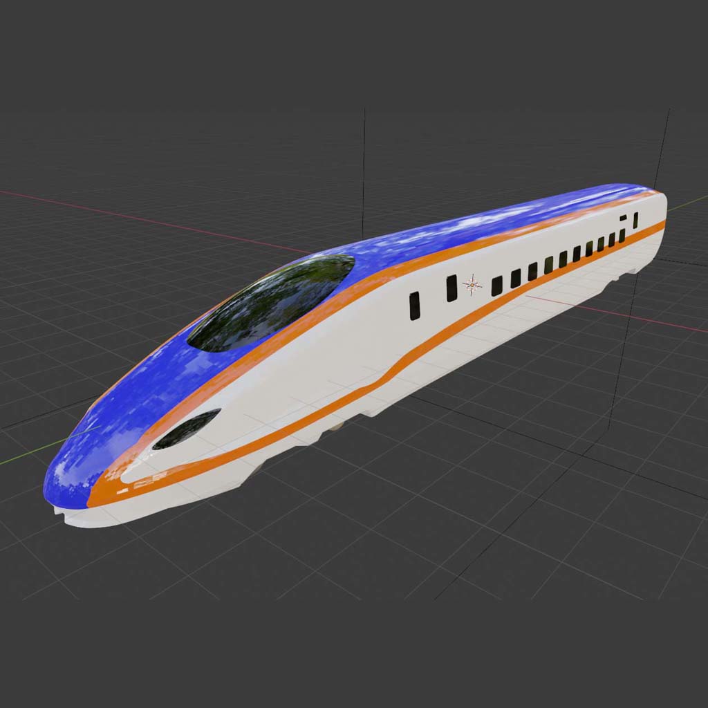 🚆 Shinkansen E7 series (Bulled train)・Free STL File for ・Cults
