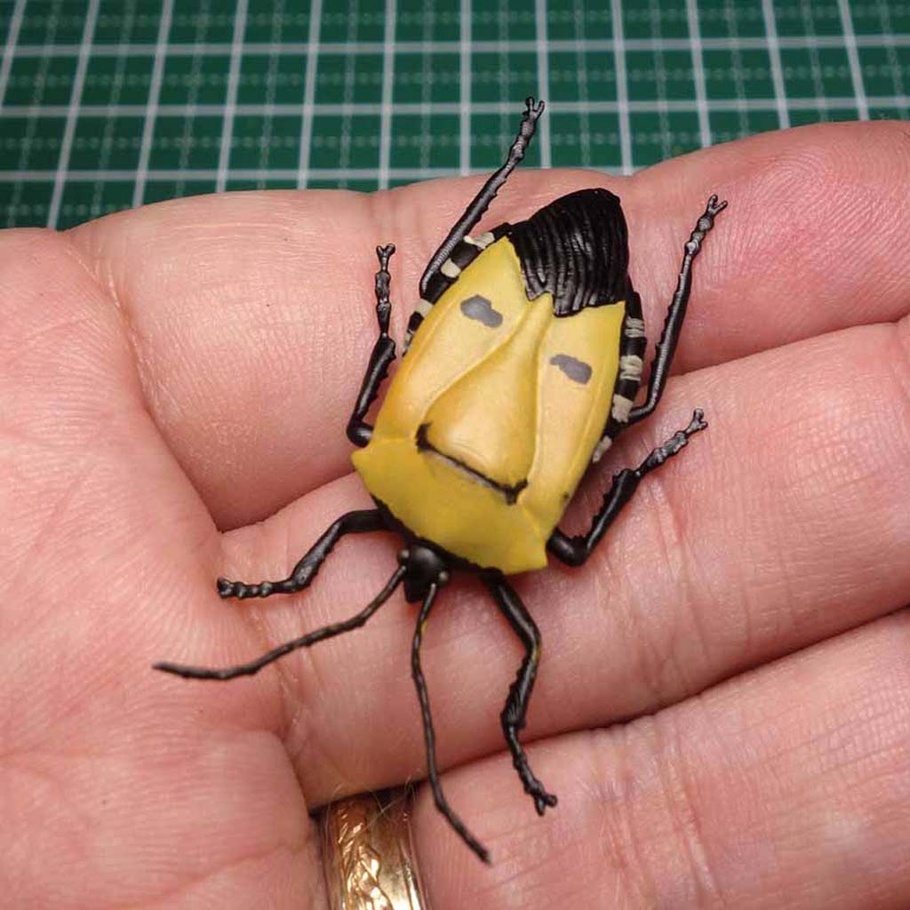 🛡️ Man-Faced Shield Bug (Catacanthus incarnatus)・Free STL File for ・Cults