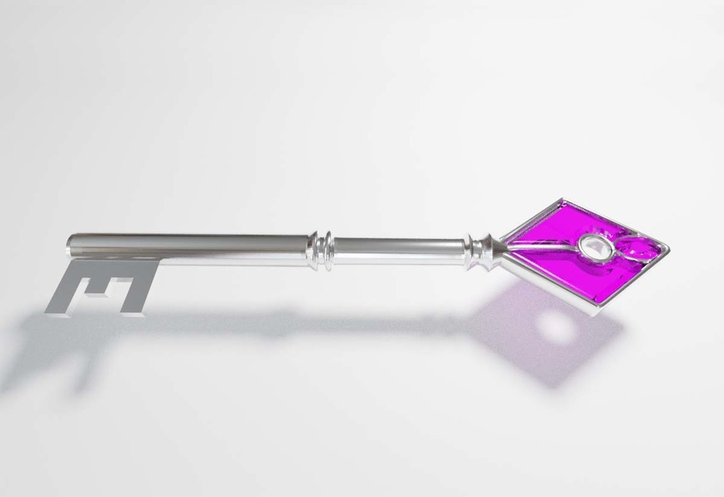 💎 Residual Evil 2: diamond key・Free STL File for ・Cults