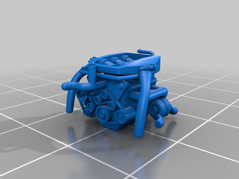 🚗 R35 GT-R and VR38DETT V6 twin turbo engine・Free STL File for ・Cults