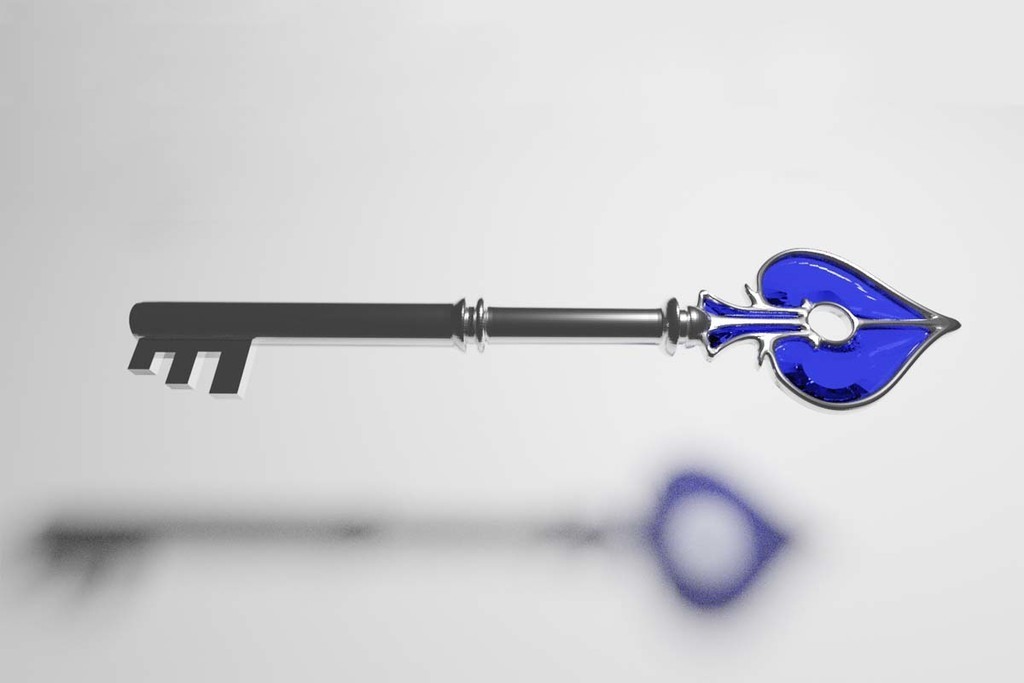 🔑 Residual Evil 2: spade key・Free STL File for ・Cults