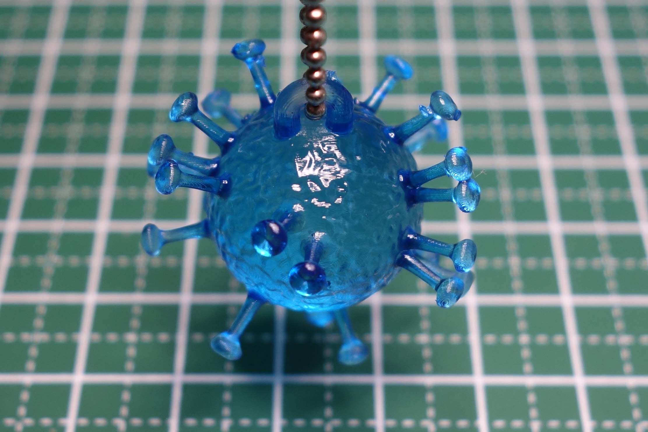 3D print corona virus for 3d print Keychain・Cults