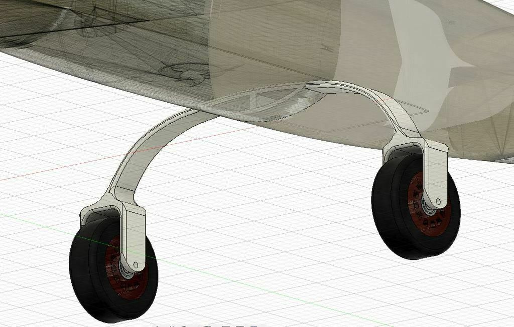 🛬 Main Landing Gear Strut for Eclipson Model T・Free 3D File for ・Cults