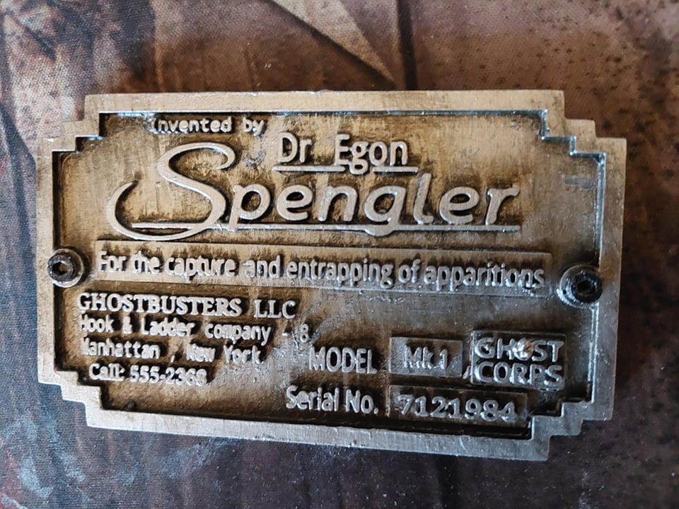 👻 Ghostbusters Sign Plaque Egon Spengler Proton Pack Ghost Trap・ STL ...
