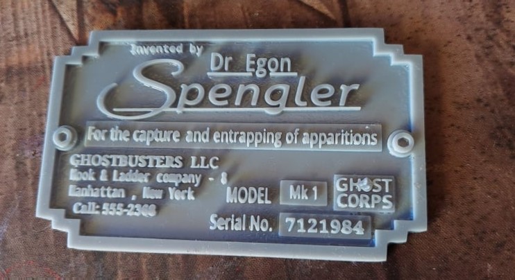 👻 Ghostbusters Sign Plaque Egon Spengler Proton Pack Ghost Trap・ STL ...
