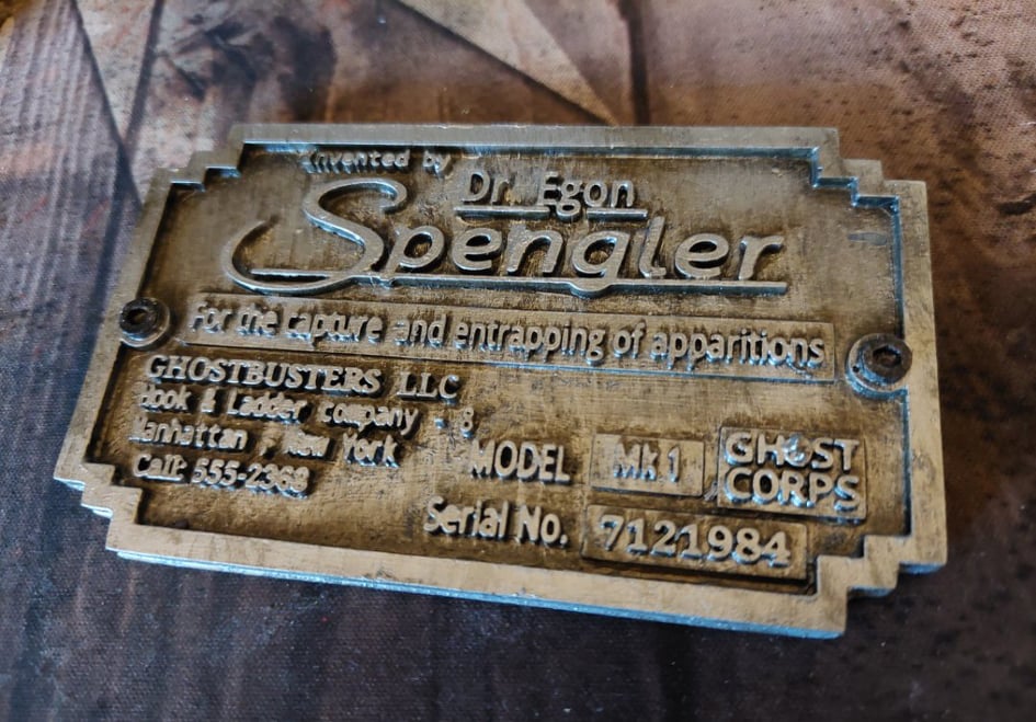 👻 Ghostbusters Sign Plaque Egon Spengler Proton Pack Ghost Trap・ STL ...
