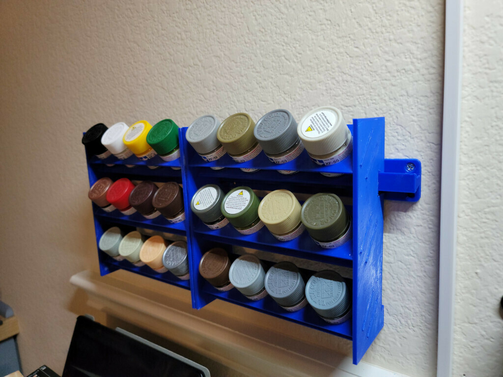 🎨 Wall Mounted Paint Rack・Free 3D File for ・Cults