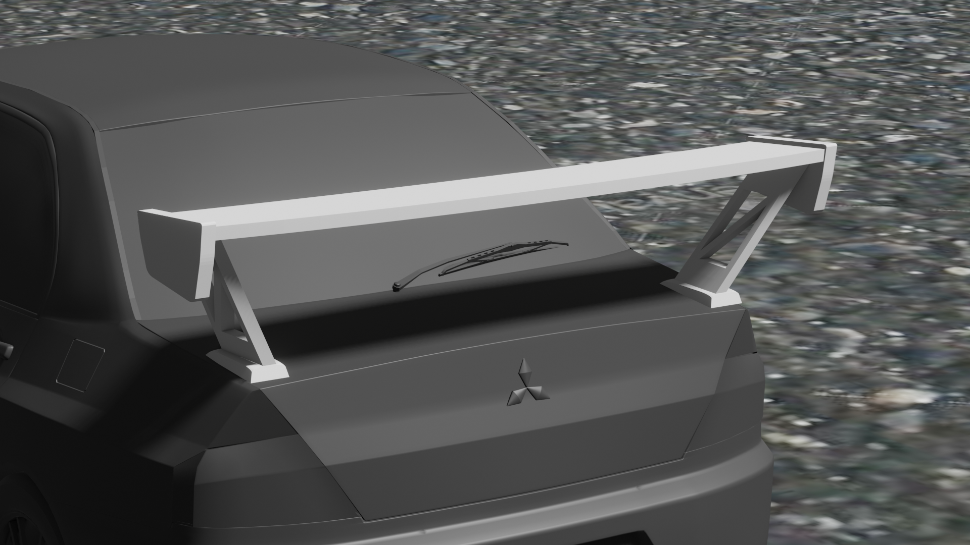 STL file Voltex GT Wing V4 For Mitsubishi Lancer Evo XII ~ IX 🪶 ・3D ...