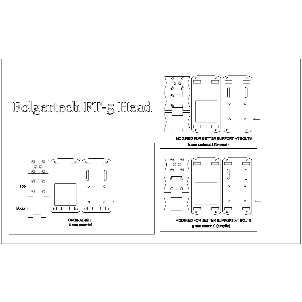 Free 3D file Folgertech FT5 Head 2D 🧞‍♂️ ・3D printing design to ...