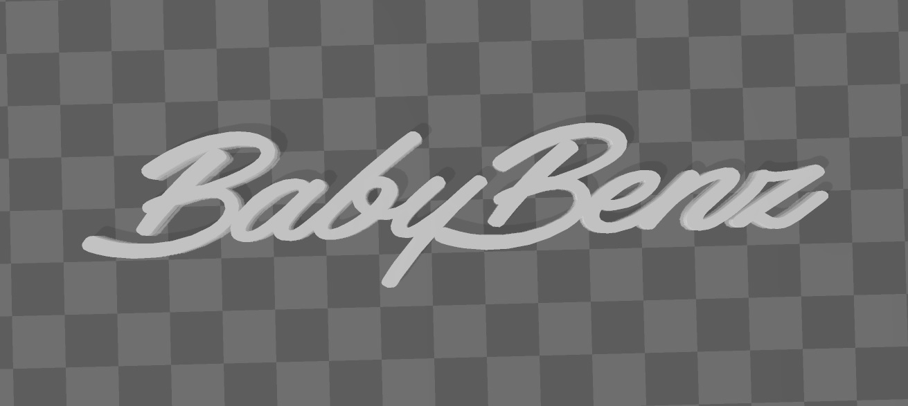 📛 Logo (Badge) Mercedes BabyBenz or Baby Benz Emblem・ STL File for 3D ...