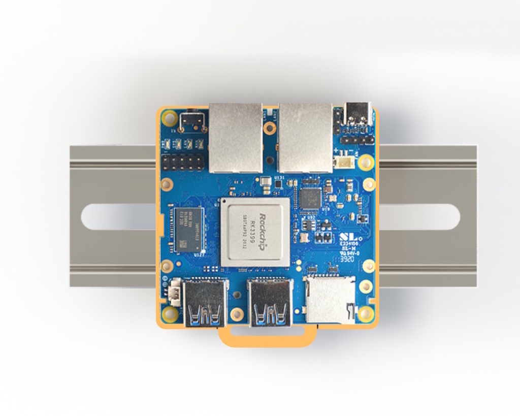 Archivo 3D gratis FriendlyElec NanoPi R4S montaje en carril DIN 👽 ...