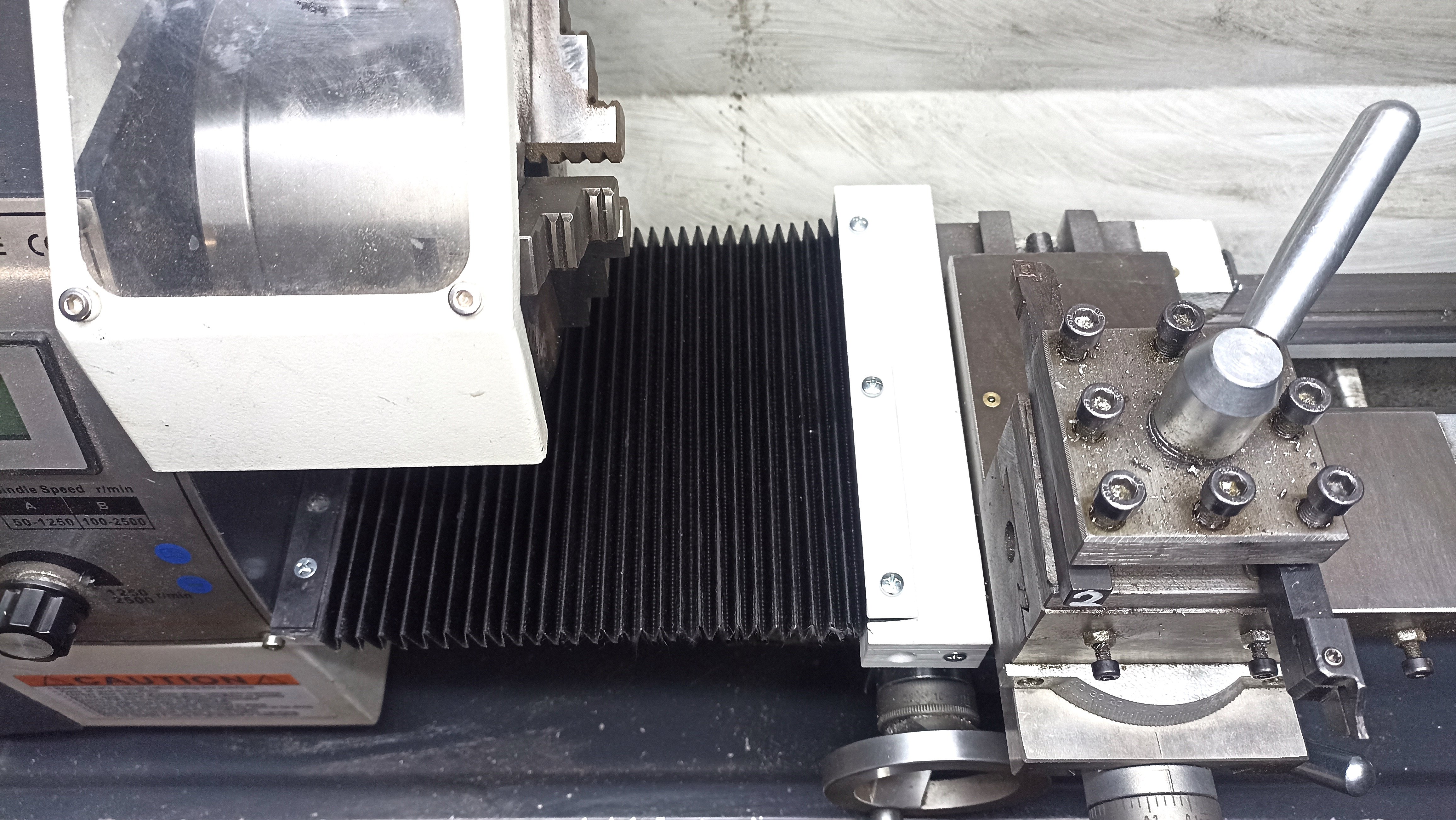 3D printing Mount flexible dust cover protection for WM210 lathe・Cults