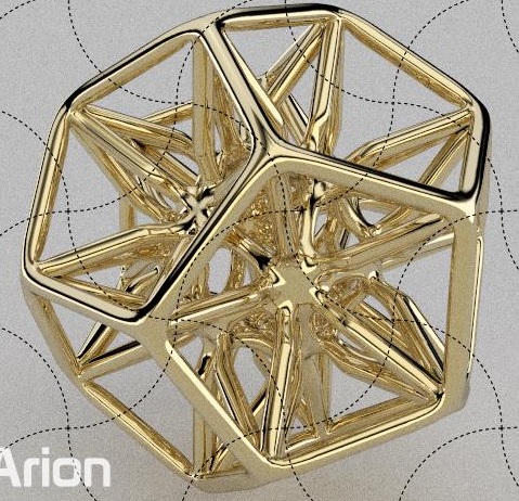 STL file Fine Jewelry, Geometric Model 003 💎 ・3D print object to ...